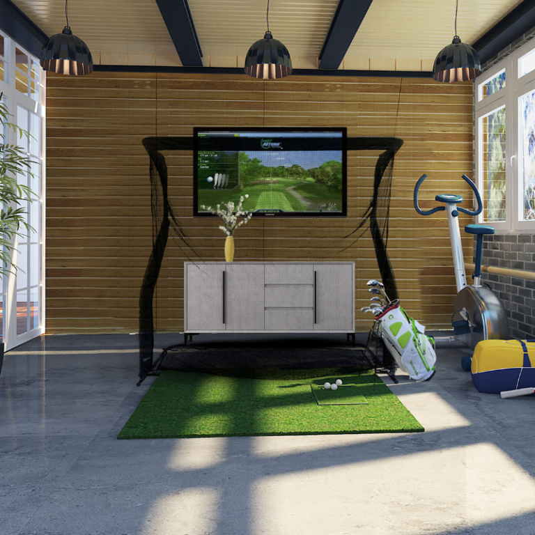 OptiShot 2 Golf In A Box 2 Golf Simulator Package - SwingSense