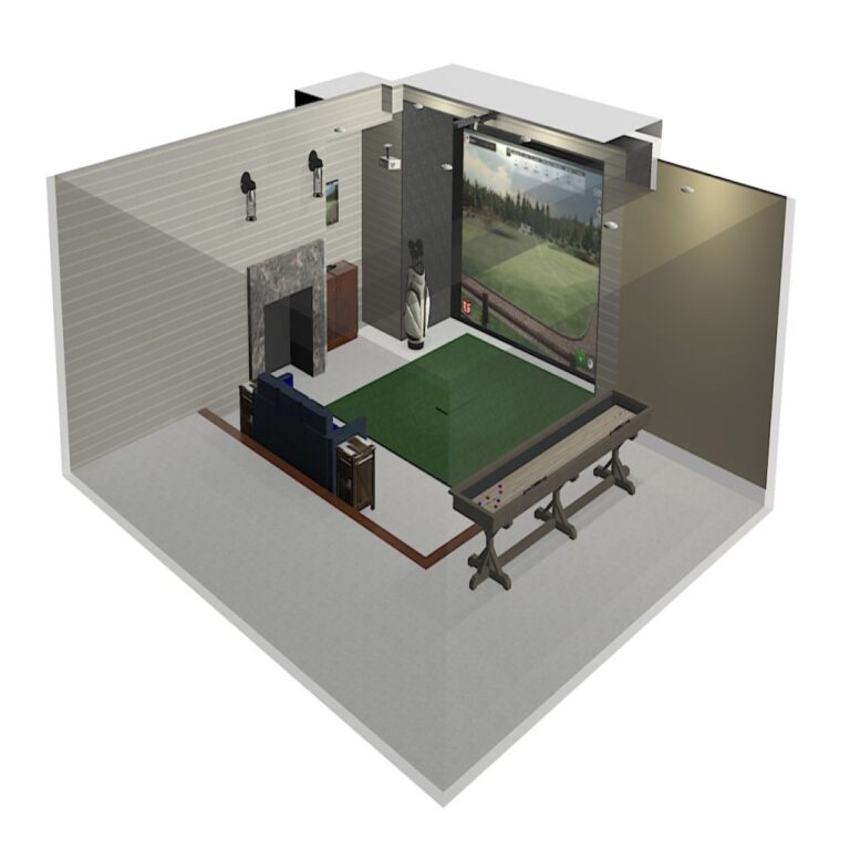 TruGolf Vista 12 Pro Golf Simulator - SwingSense