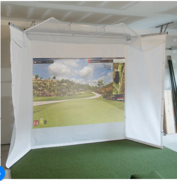 SKYTRAK RETRACTABLE Golf Simulator Package - SwingSense