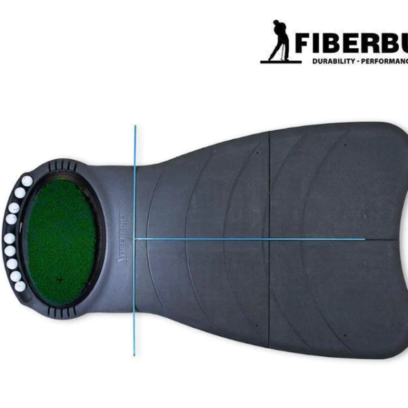 Fiberbuilt FlightDeck Practice Station Golf Mat - SwingSense
